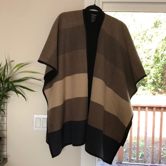 Ike Behar | Sweaters | Striped Poncho | Poshmark